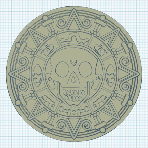 Download free 3D model Aztec coin double face ・ Cults