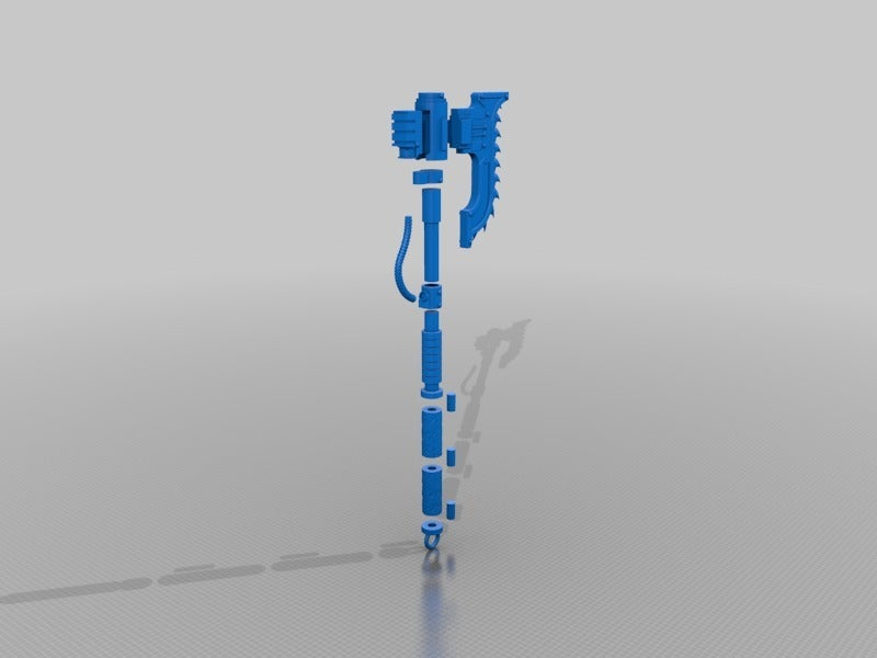 Free STL file Chaos Chainaxe (remix) 🪓・3D printing idea to download・Cults