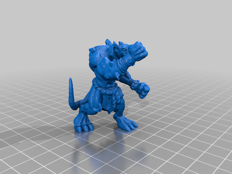 Free STL file Mutant Rat Monster (Remix) 🐀・Template to download and 3D ...