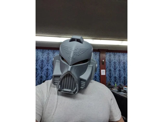 Free STL file Space Marine Helmet - Wearable (remix) 🛰・Design to ...