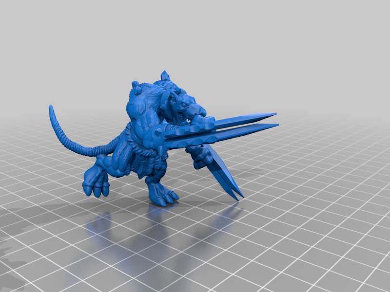 Free STL file Mutant Rat Monster (Remix) 🐀・Template to download and 3D ...