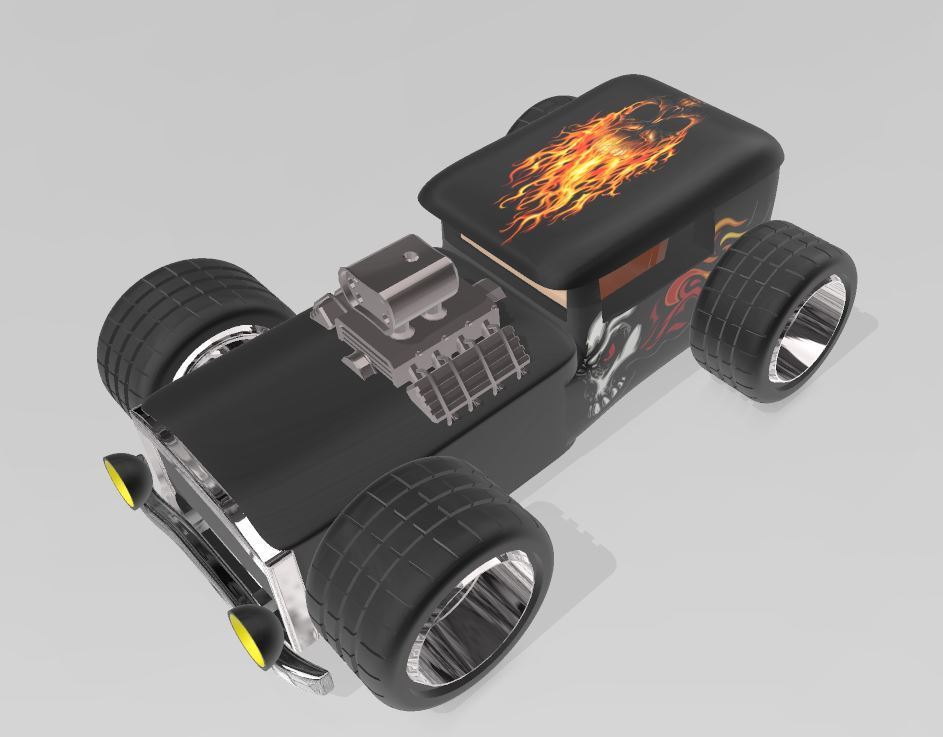 Descargar archivo STL HotRod • Modelo para la impresión en 3D ・ Cults
