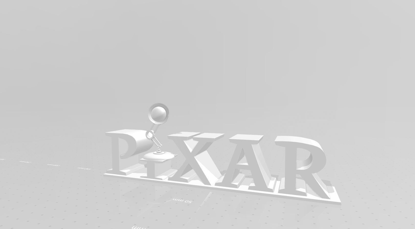 Free STL file Pixar logo with lamp 🔦・Model to download and 3D print・Cults