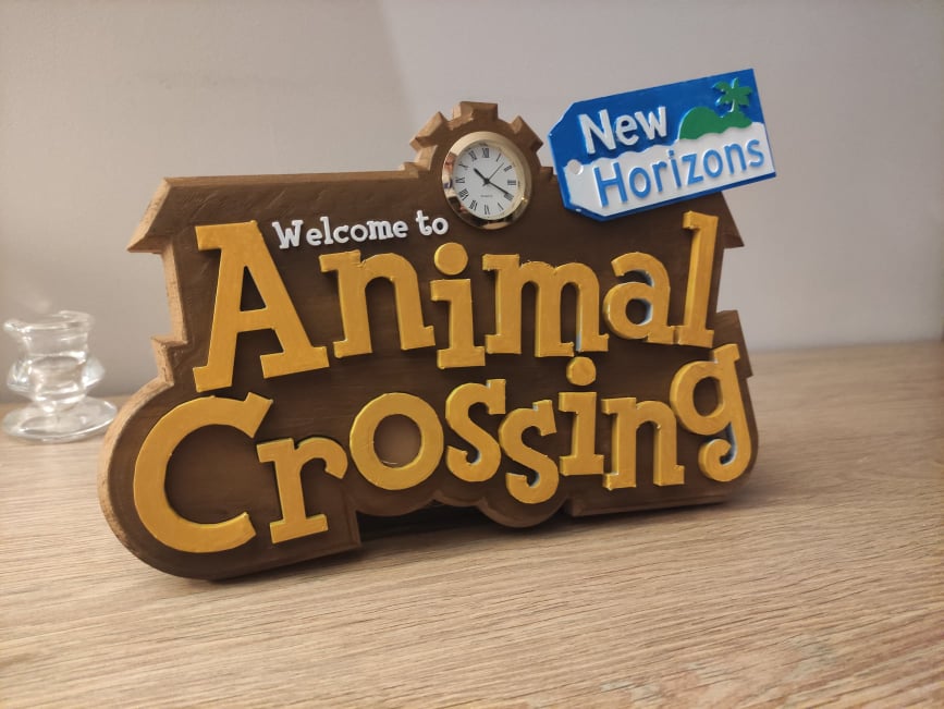 3D file Animal Crossing Logo・3D printable design to download・Cults