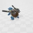 Download free 3D printer files Pokemon Tortank with gatling gun ・ Cults