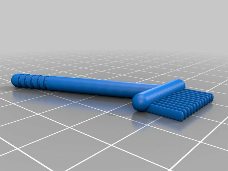 Free STL file Face Rake: the Mustache Comb・Object to download and to 3D ...