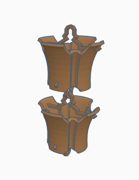 Free STL file Kusari Doi - Japanese Rain Chain・3D print design to ...