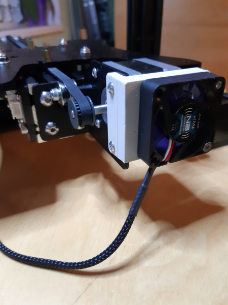 Free 3D file Ender 3 Pro y-axis stepper fan 40mm mount・3D printing ...