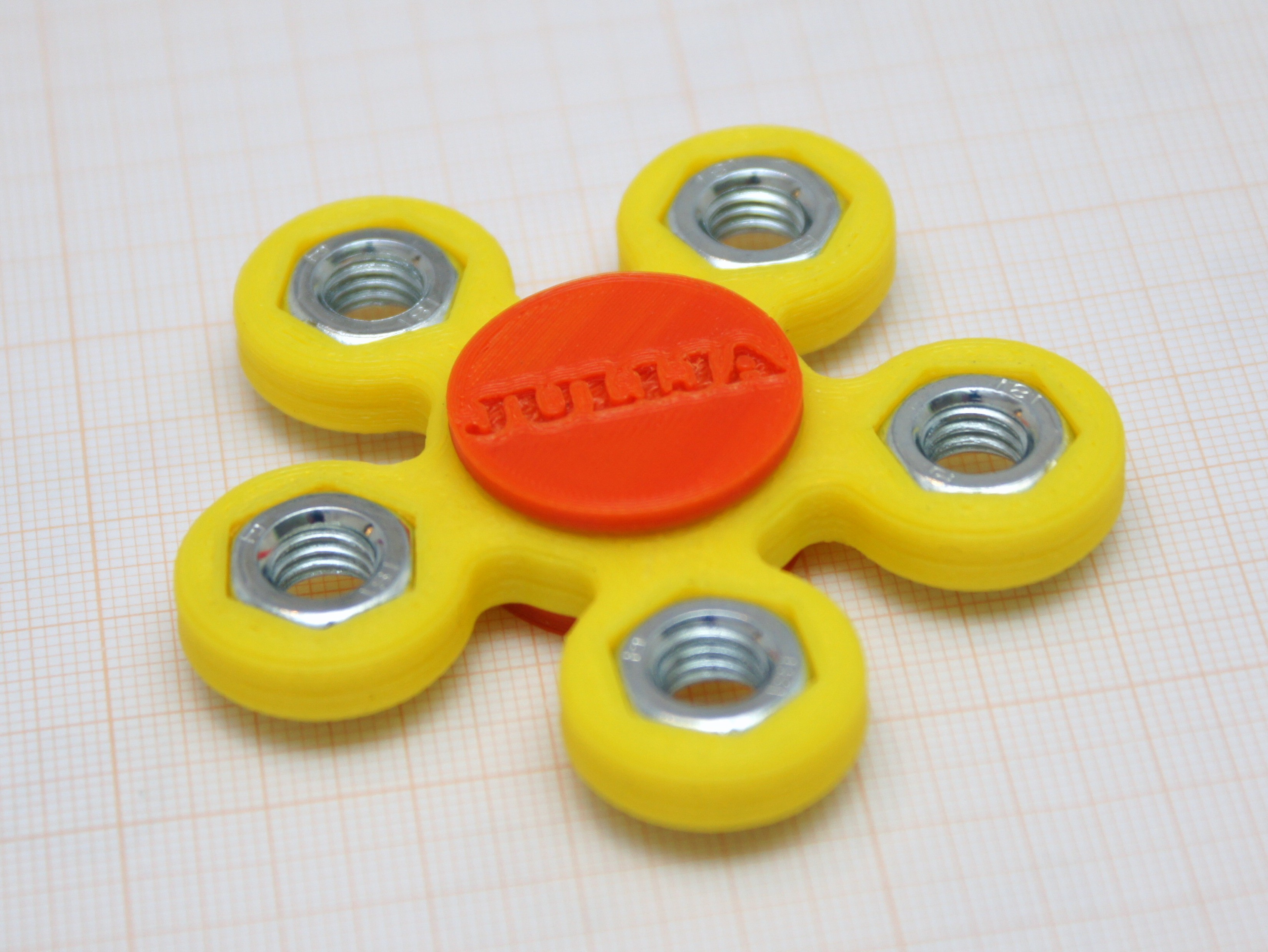 Free STL file Flower Like Fidget With M8 Nuts・3D printing design to ...