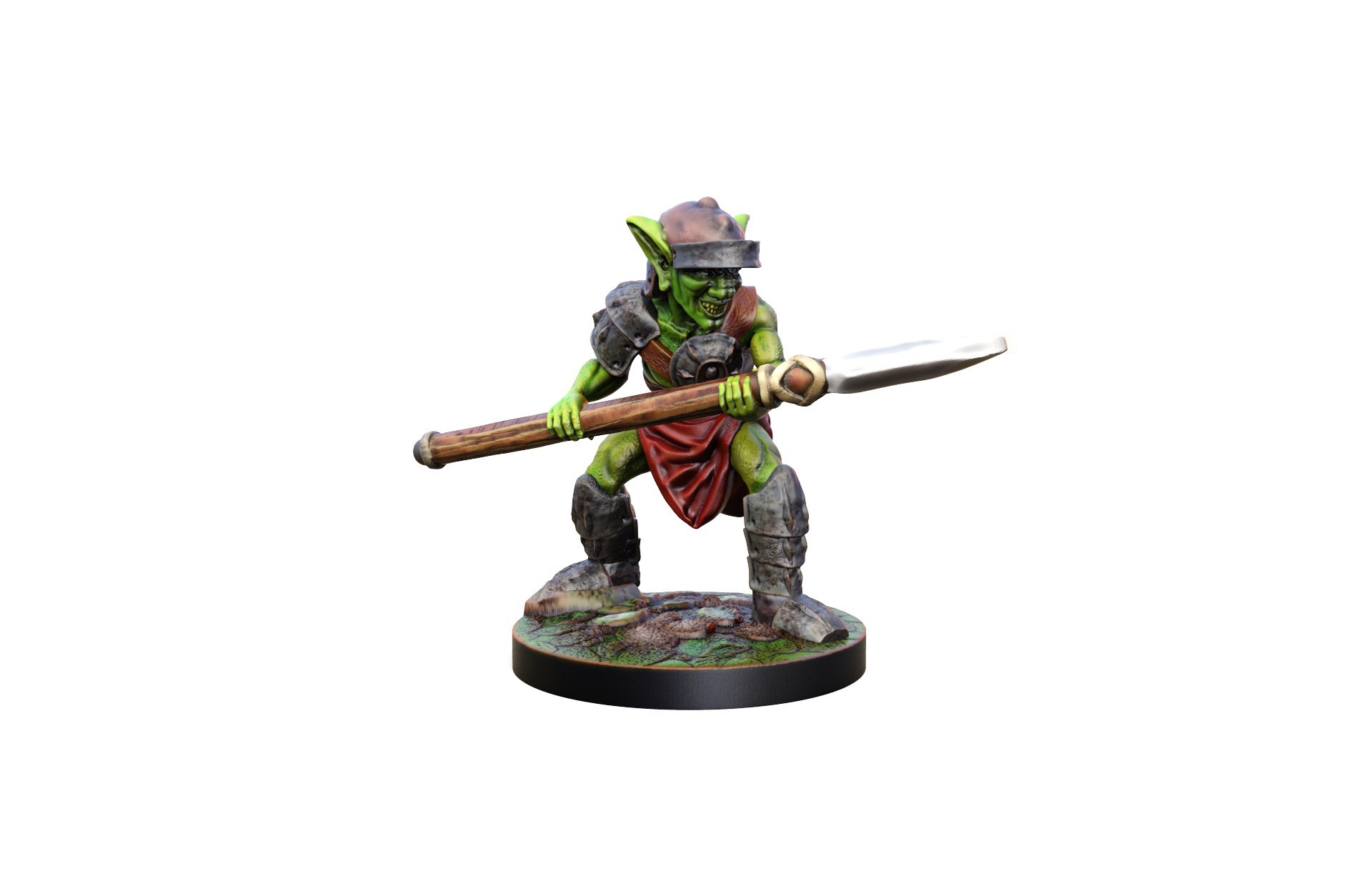 STL file Goblin spearman 28mm Miiniature・3D printable model to download ...