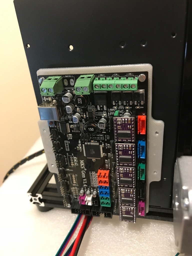 Free 3D file MKS Gen 1.4 Electronic board support for Athorbot a01 🧞‍♂️ ...