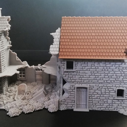 Download STL file Destroyed House 1 - XVIII to XX period • 3D print ...