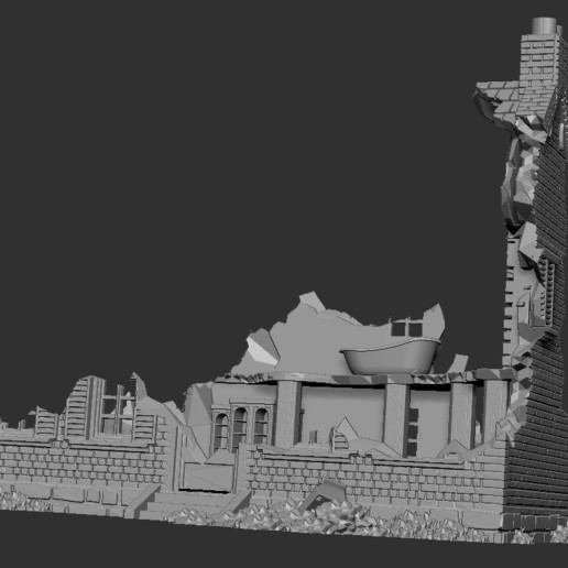 Download STL Destroyed House 2 - XVIII to XX period ・ Cults