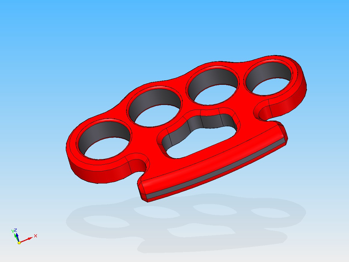 STL file Plastic knuckle duster replica 📦・3D printing template to ...