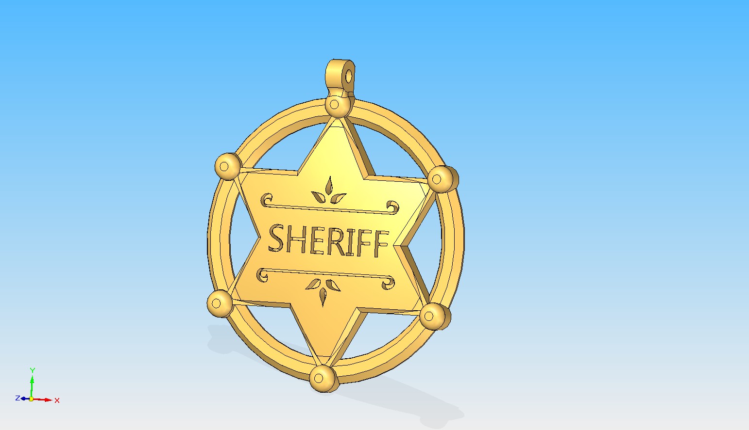 Fichier STL Accessoire/jouet étoile du shérif・Objet pour imprimante 3D ...