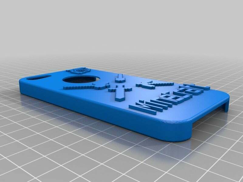 Free STL file phone 5 case Relieve Minecraft・3D printer design to ...