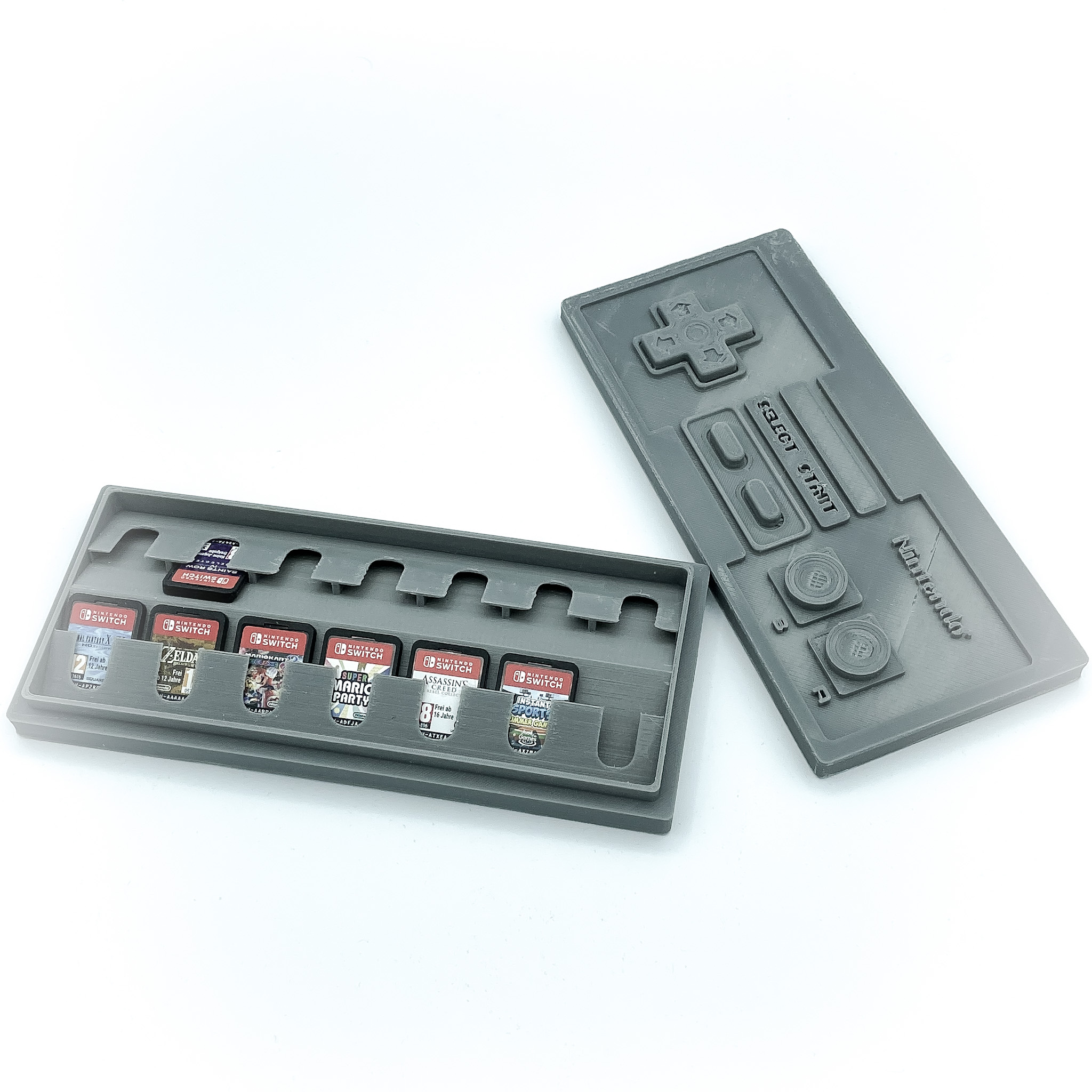STL file NES Controller Protective Case x14 Switch games・Model to ...