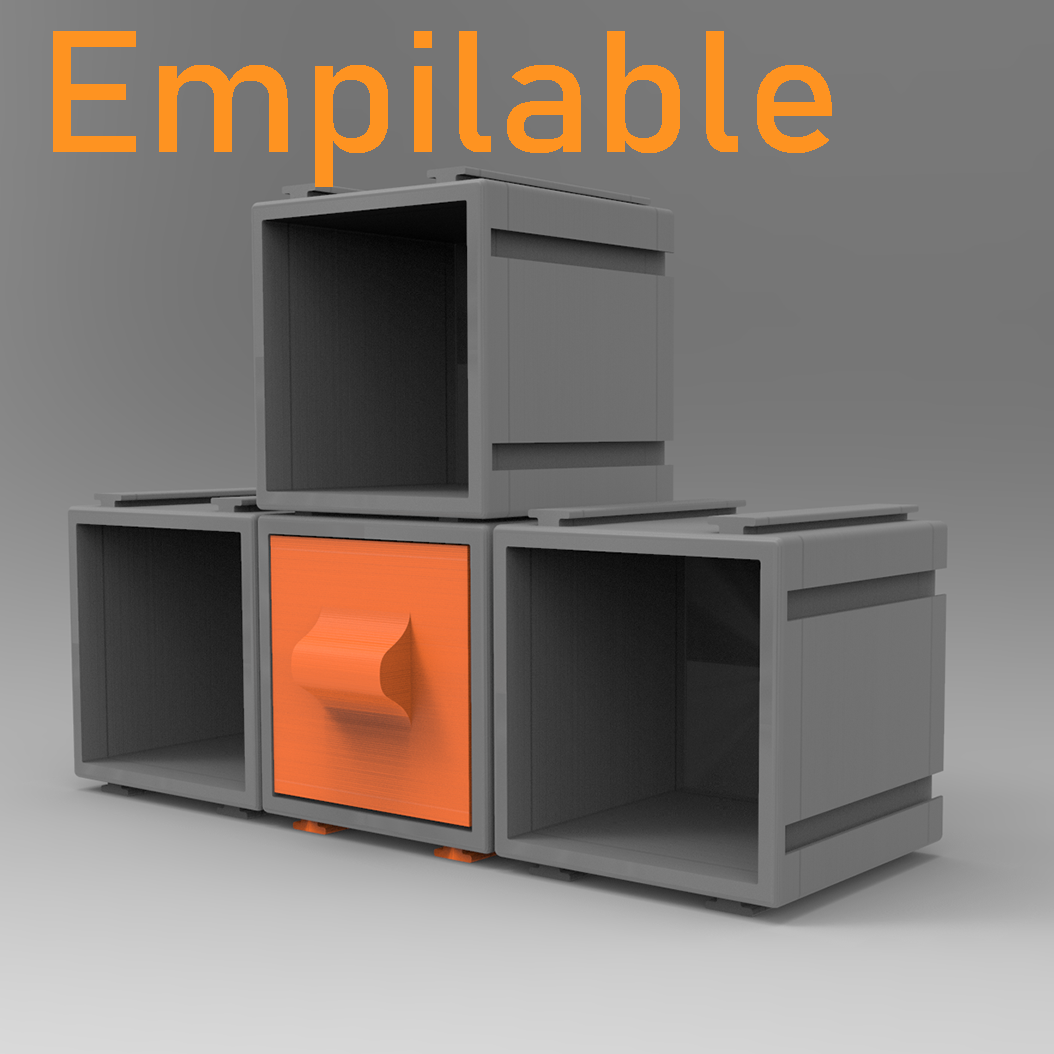 STL file Modular storage・3D printing model to download・Cults