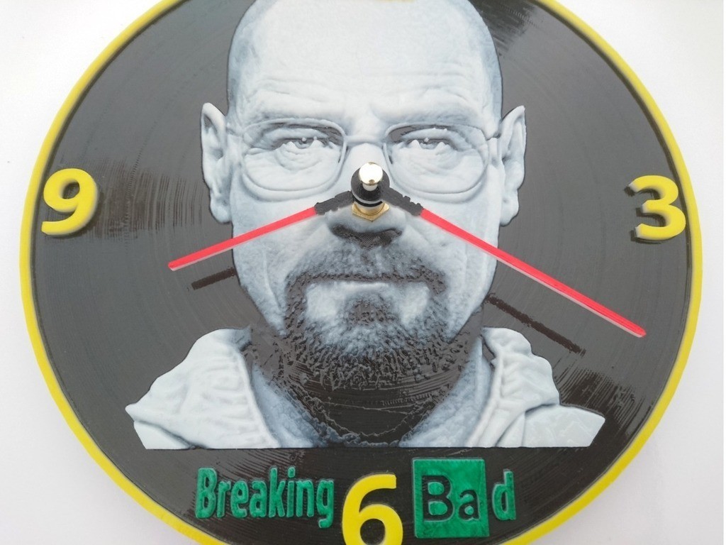 Archivo STL gratuito Reloj Breaking Bad 3D・Idea de impresión 3D para ...