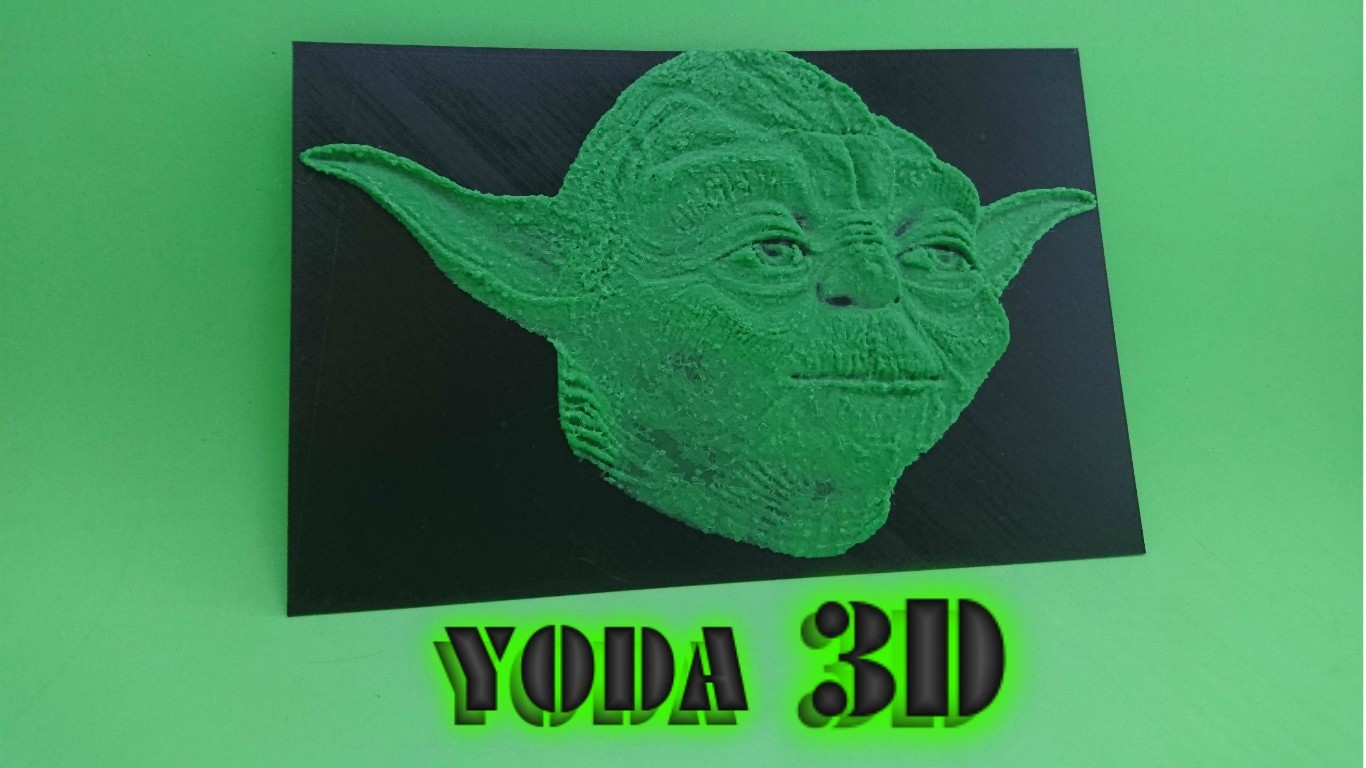 Download free STL file 3D YODA DRAWING (STAR WARS) • 3D print template ...