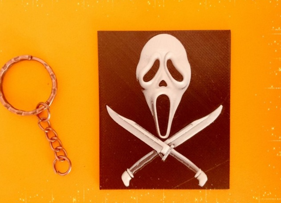 Descargar archivo STL gratis Keychain Scream • Diseño para imprimir en ...