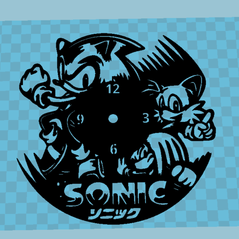 Descargar modelos 3D Reloj SONIC ・ Cults
