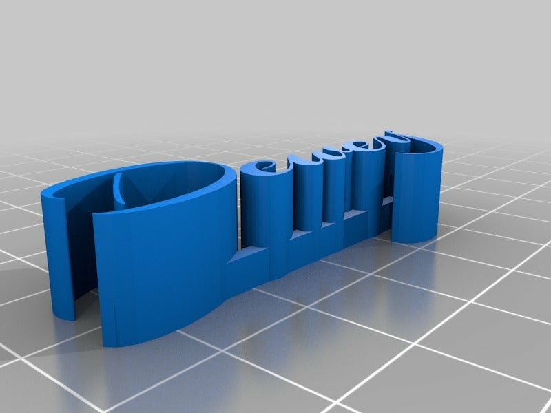 Бесплатный STL файл Dewey Printer Nameplate・3D-печатная модель для ...
