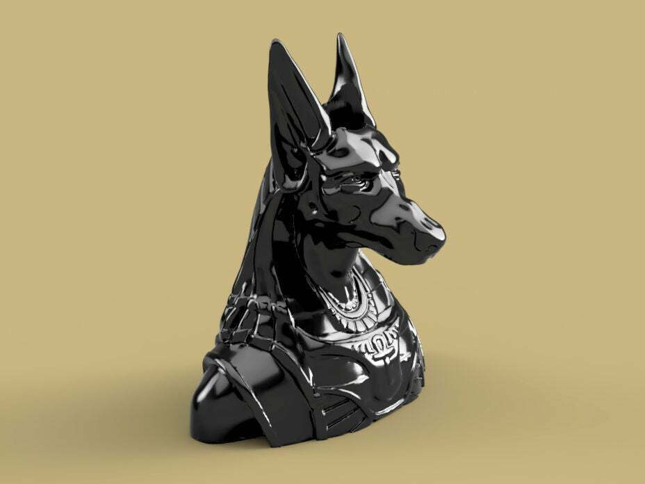 Free STL file Anubis Bust Flower Pot・3D printable object to download・Cults