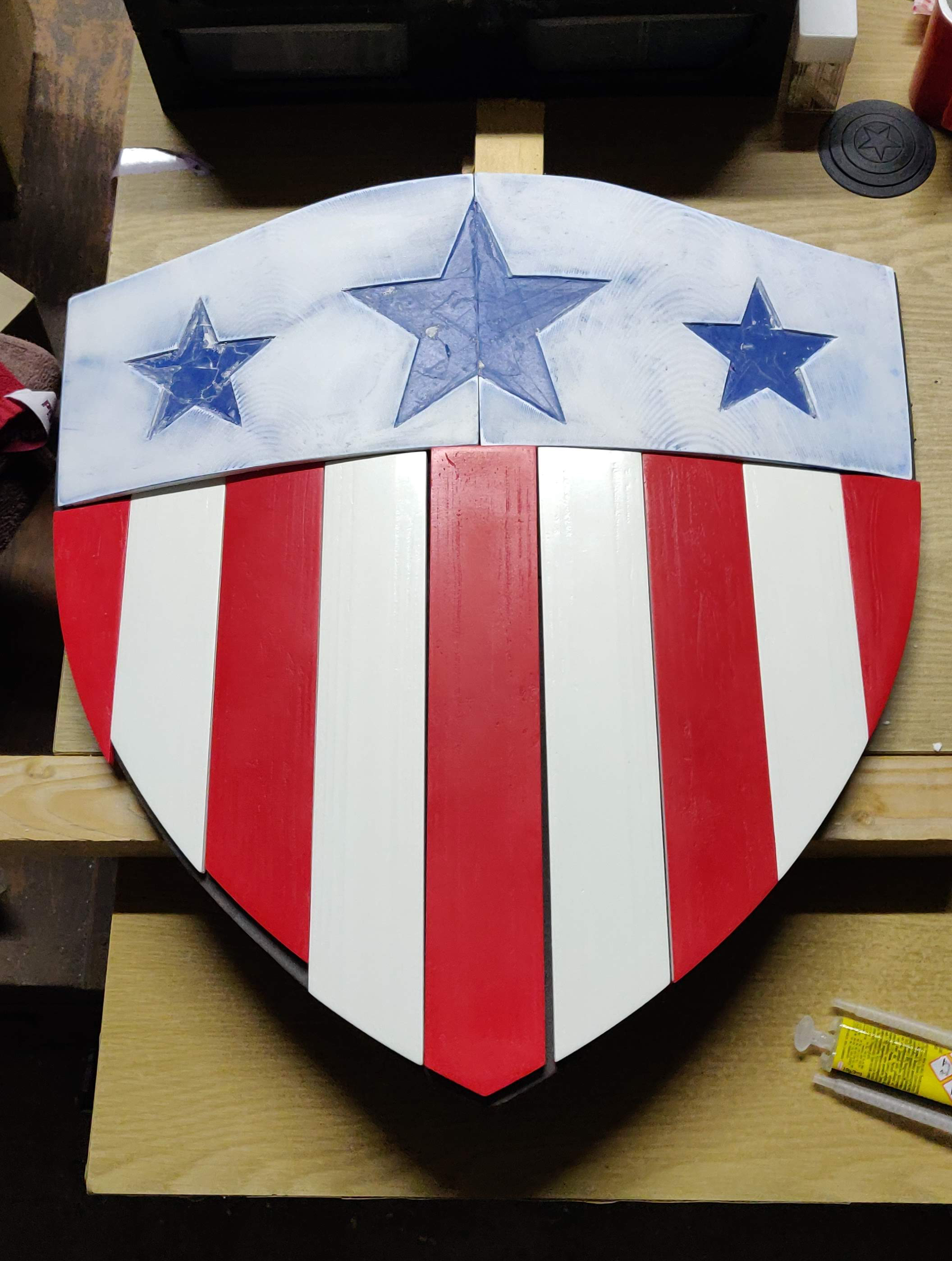 STL file Captain America Original Shield・Model to download and 3D print ...