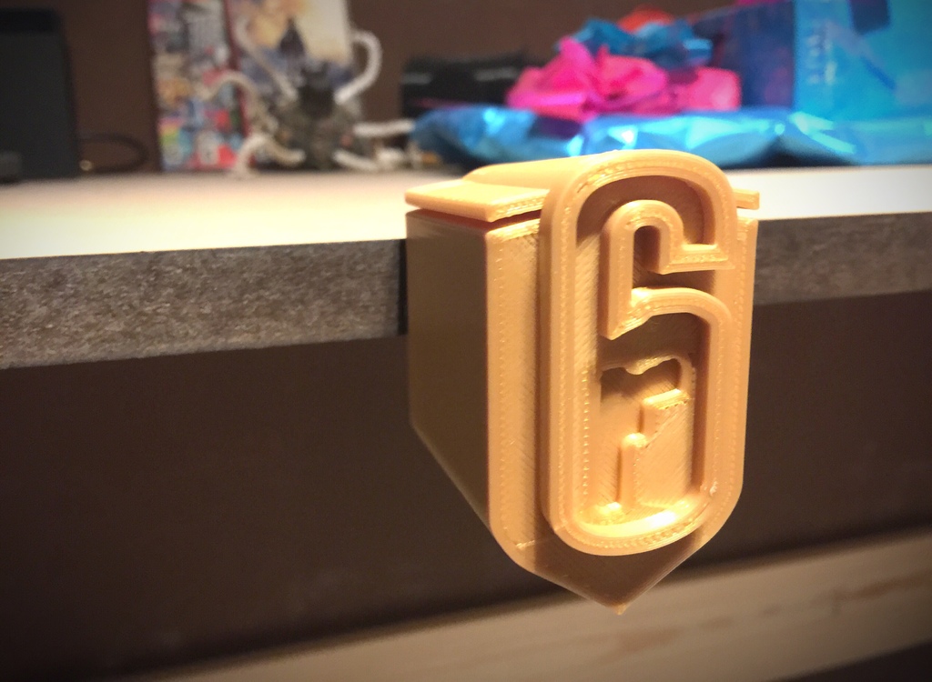 Free 3D file Headset Holder Desk Rainbow Six Siege 🌈・3D print design to ...