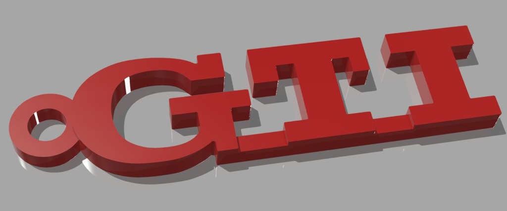 Free 3D file Volkswagen GTI Keychain・Design to download and 3D print・Cults