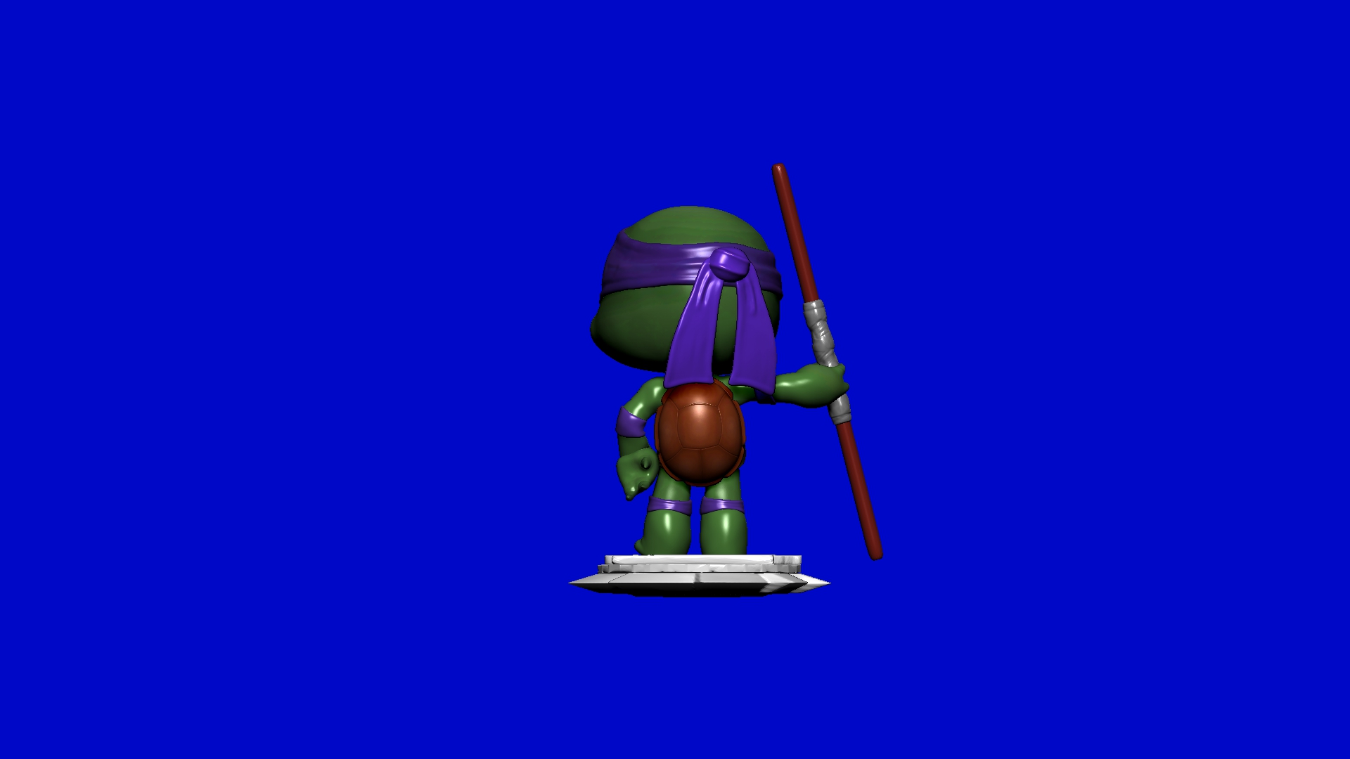 STL file "Donatello/Mbappe" - (TEENAGE MUTANT NINJA TURTLES) / (TEENAGE ...