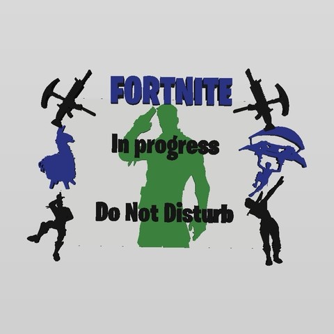 Download 3D printer model Fortnite Sign V2 ・ Cults