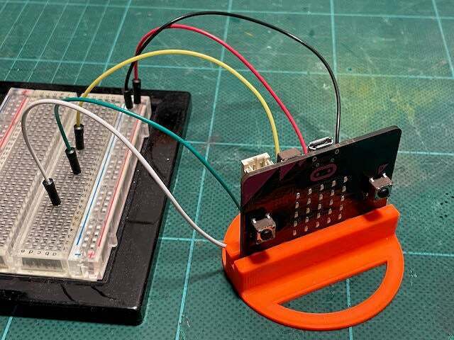 Free STL file Micro:bit prototyping connecting cradle・3D printing model ...