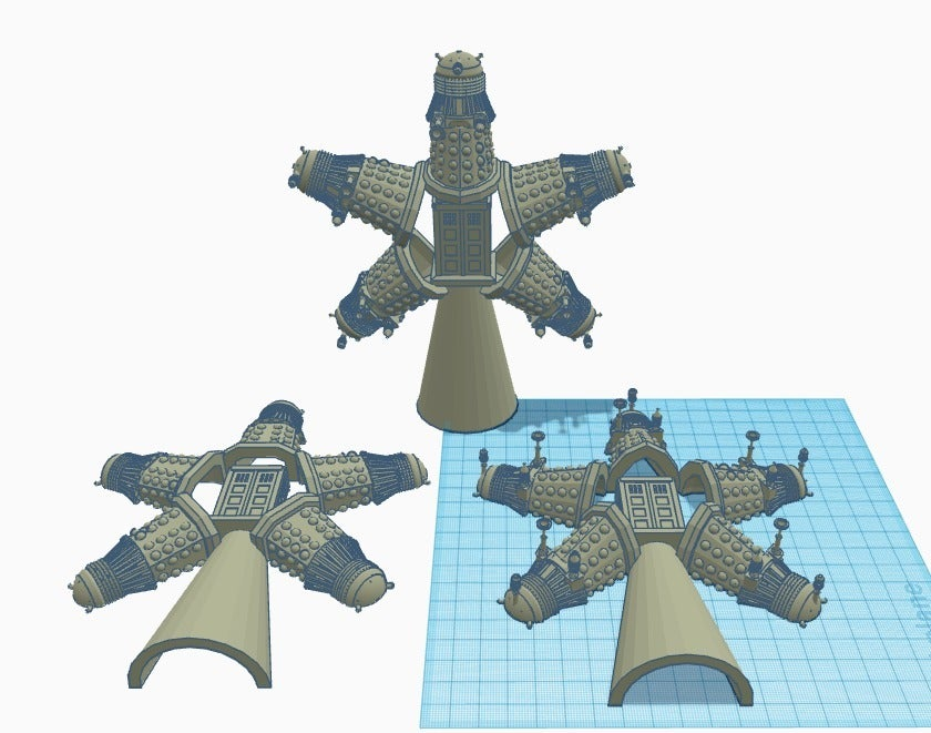 Free STL file Tardis Tree Topper・3D printing model to download・Cults