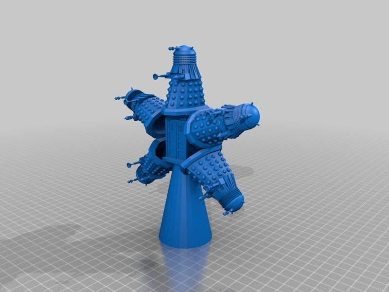 Free STL file Tardis Tree Topper・3D printing model to download・Cults