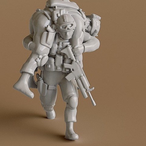 Download 3D printing templates Soldier 6 ・ Cults