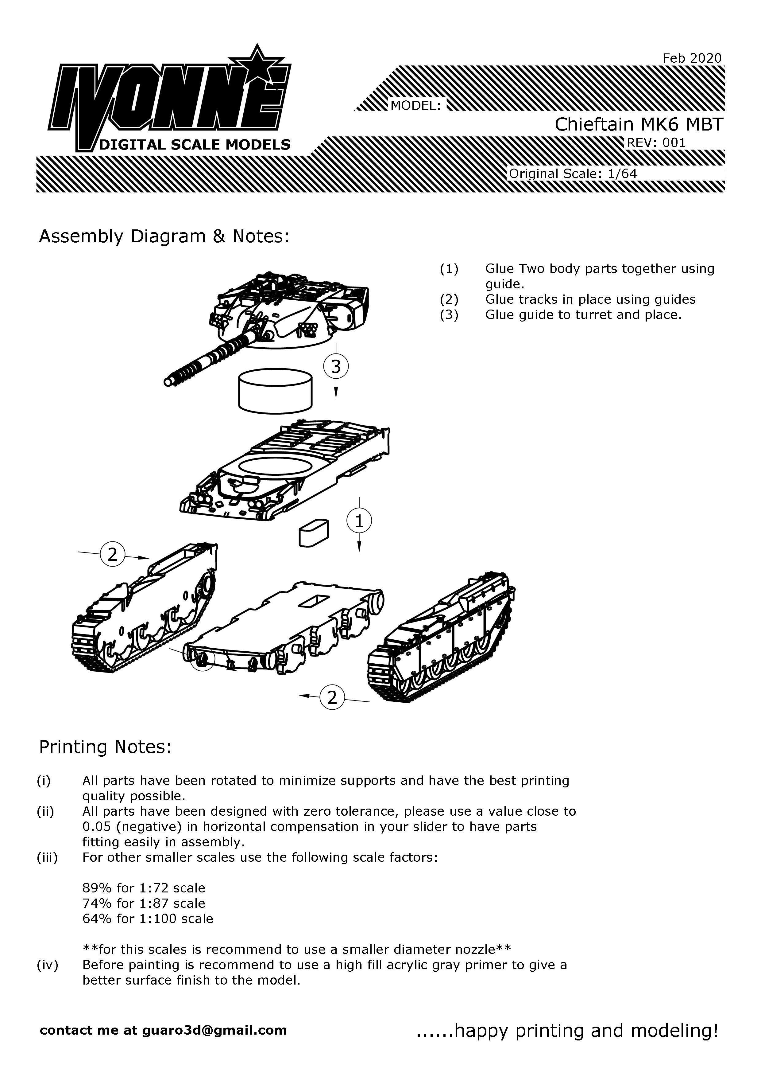 Fichier STL FV4201 Chieftain British MBT・Objet imprimable en 3D à ...
