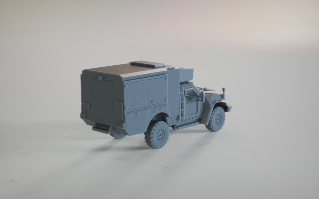 3D file JOINT LIGHT TACTICAL VEHICLE (JLTV) MILITARY VEHICLE AMBULANCE ...