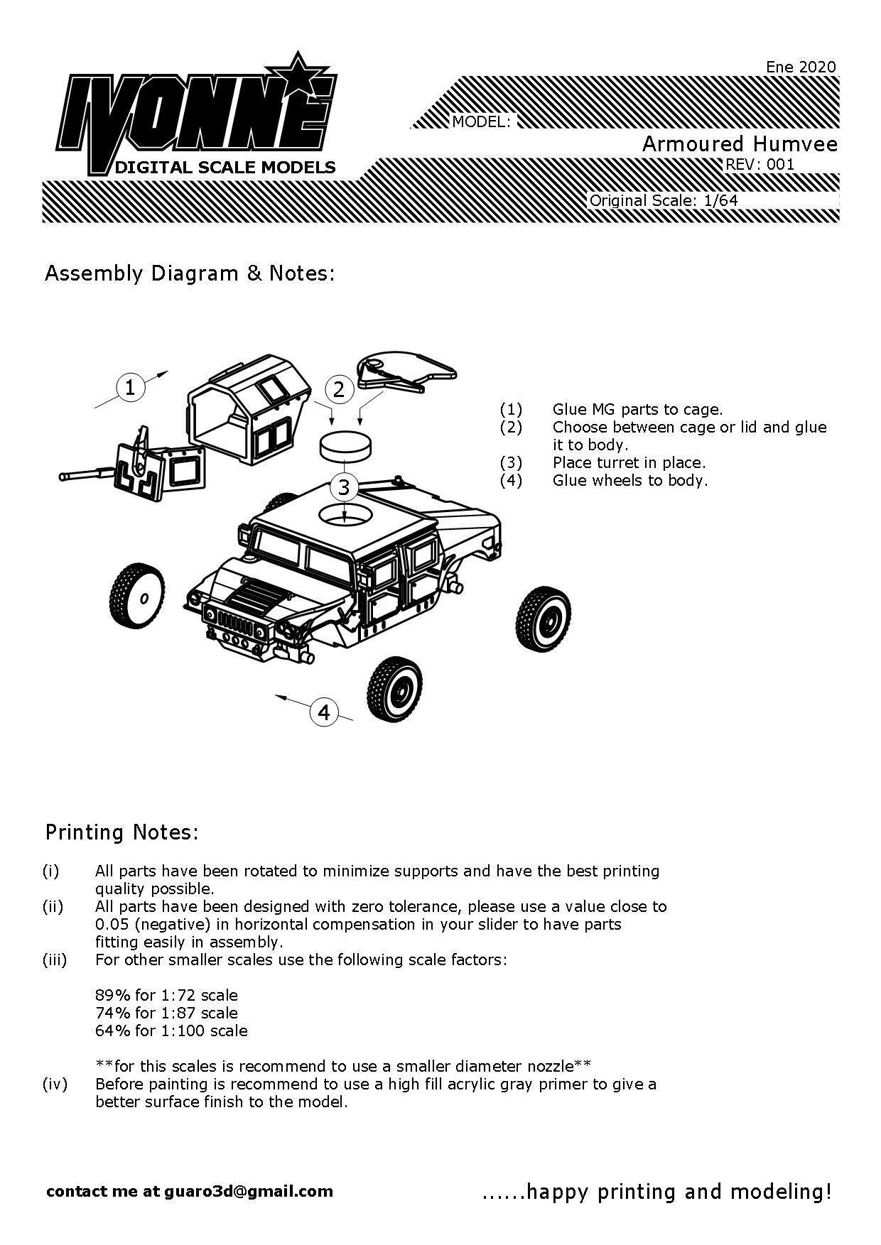 STL file Humvee Armoured Military Vehicle 🪖・Model to download and 3D ...
