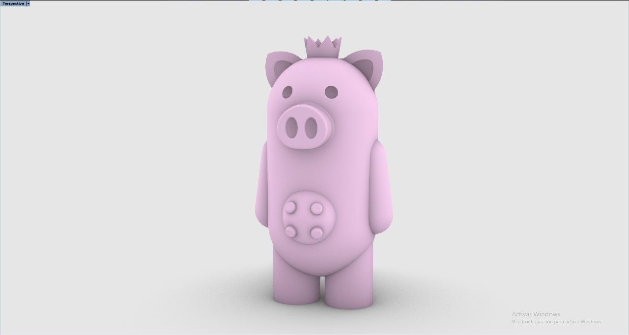 Free STL file Peer Pig (toy pig with udders and crown)・3D printer ...