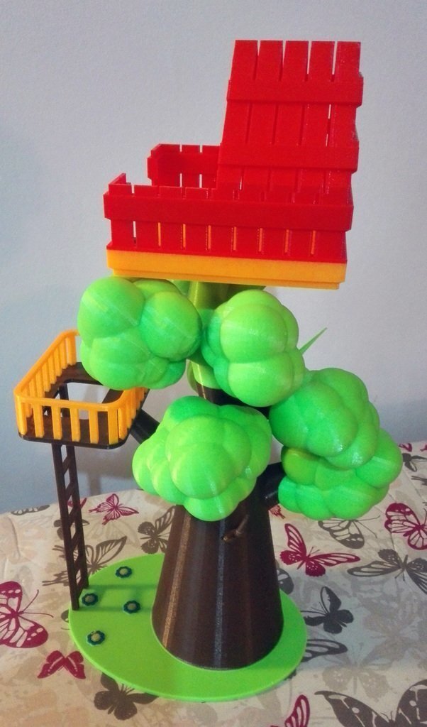 Free STL file Tree house・3D print model to download・Cults