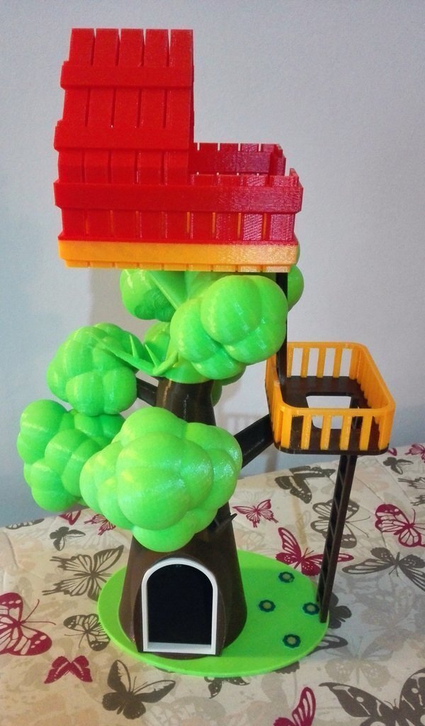 Free STL file Tree house・3D print model to download・Cults