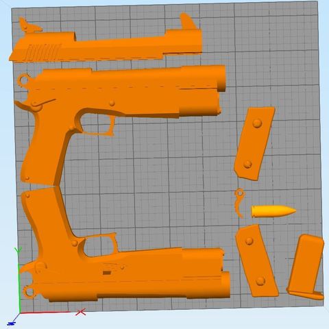 Download STL file Fortnite gun pistol in parts • 3D printing object ・ Cults