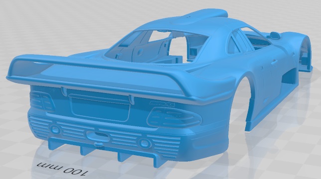 3D file Mercedes Benz CLK GTR AMG 1999 Printable Body Car・3D print ...