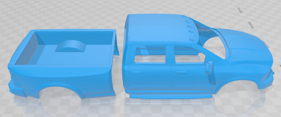 3D file Dodge Ram 2010 Printable Body Car・3D printer model to download ...