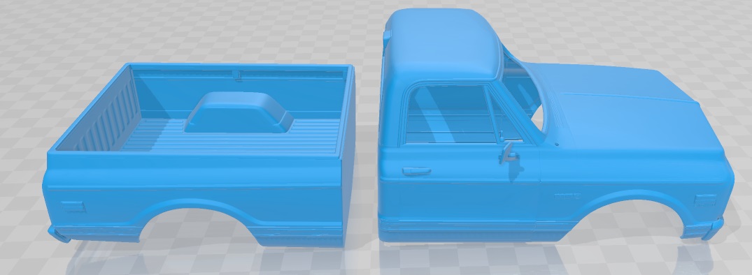 3D file Chevrolet C10 Cheyenne Pickup 1971 Printable Body Car 🚙・3D ...