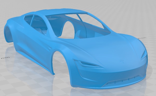 3D file Tesla Roadster 2020 Printable Body Car・3D print design to ...