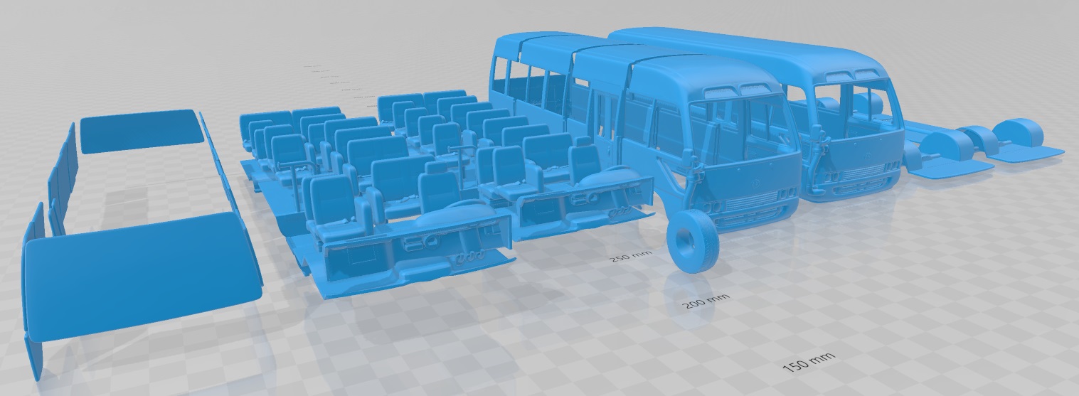 3D file Toyota Coaster Bus 2014 Printable・Model to download and 3D ...