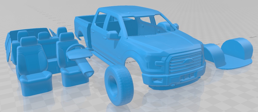 3D file Ford F 150 Super Crew Cab XLT 2014 Printable Car 🚙・3D print ...